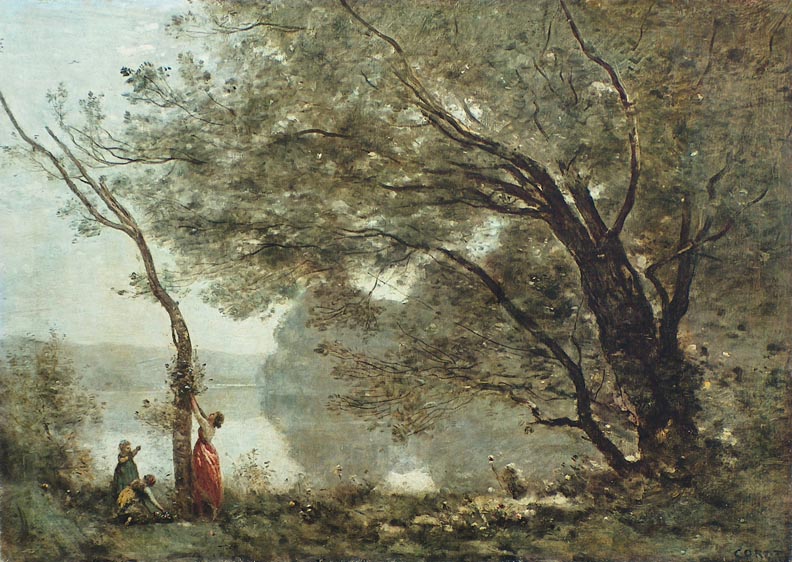 Printbin_Corot_Jean_Baptiste_Camille_Women_and_Children_by_a_River